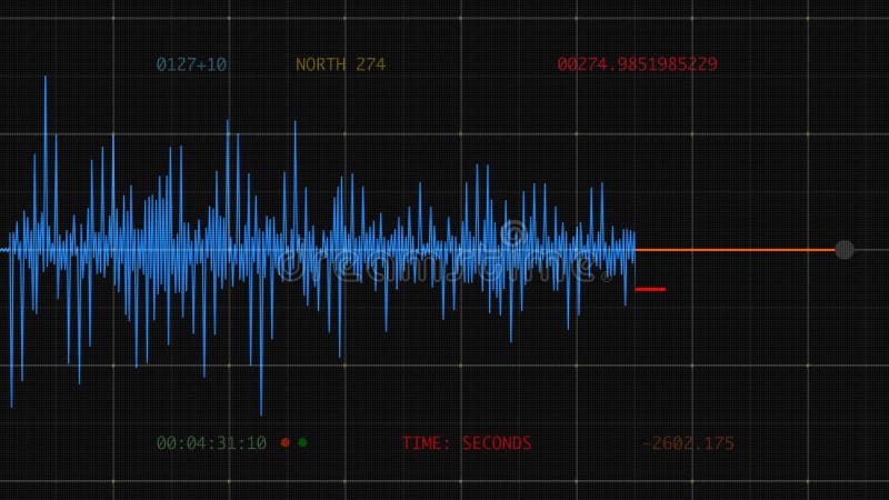Seismograph (Computer Earthquake Data) Stock Video - Video of activity ...