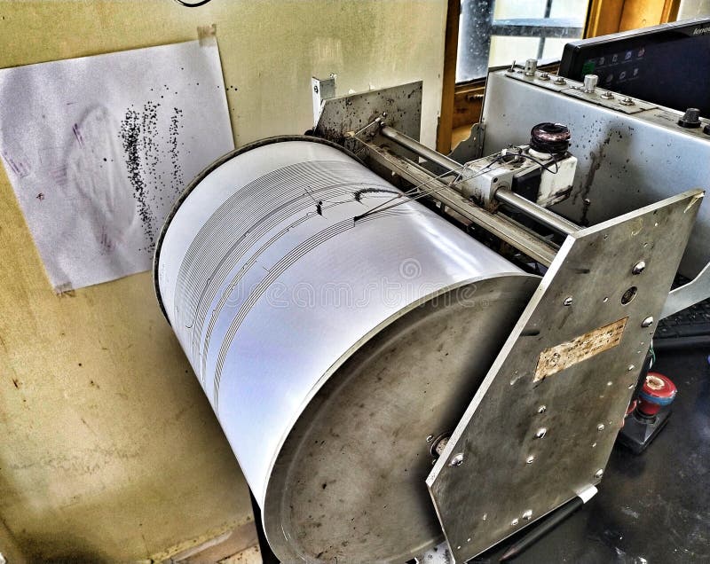 Seismograph in the corner stock photo. Image of seismograph - 270378982