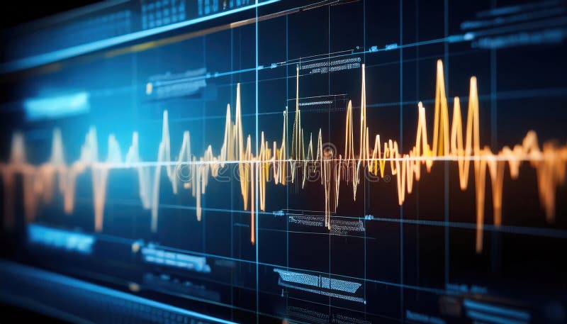 Seismograph Displaying Earthquake Data with Precision and Clarity Stock ...
