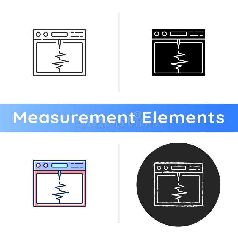 Seismograph icon stock vector. Illustration of measure - 205729873