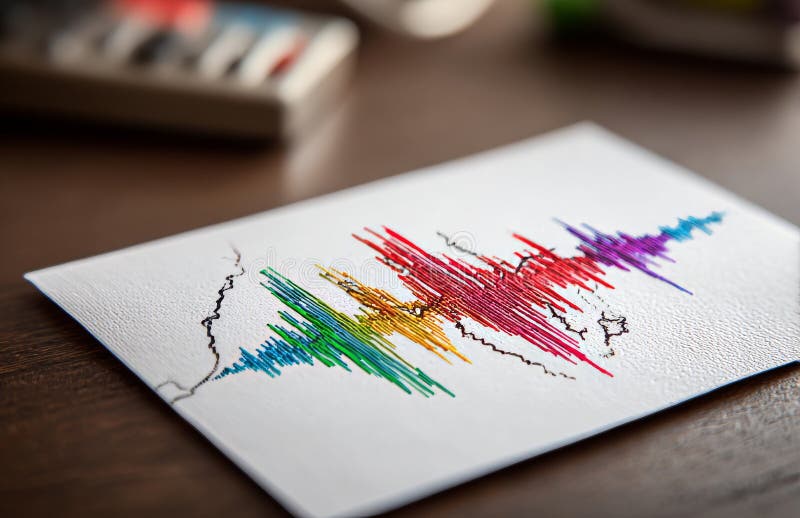 Seismograph Records of Seismic Activity Show Earthquake Wave Patterns ...