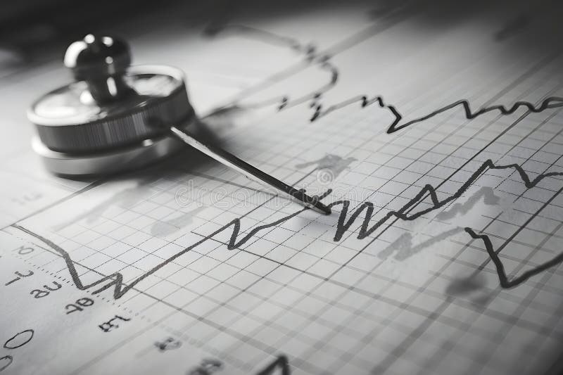 Seismograph Records Seismic Waves on Graph Paper, Indicating Earthquake ...