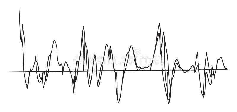 Seismograph Waveform Displaying Earthquake Data with Oscillating Lines ...