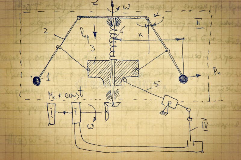 Seite Des Alten Papiers Mit Der Berechnung Der Theoretischen Mechaniker ... Seite Des Alten Papiers Mit Der Berechnung Der Theoretischen Mechaniker ...