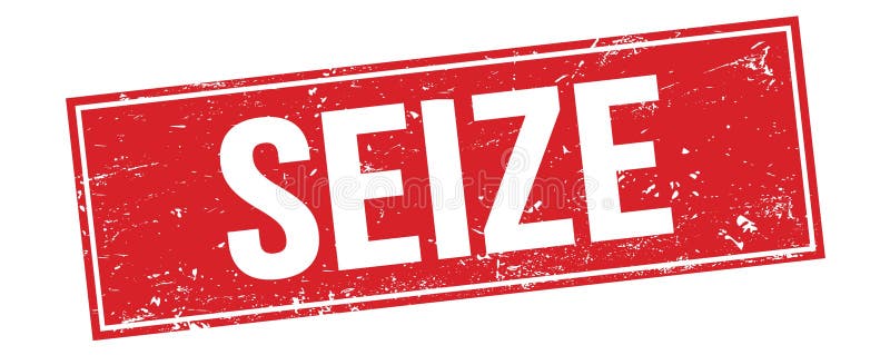 SEIZE Text Written on a Blue Thought Bubble Stock Illustration ...