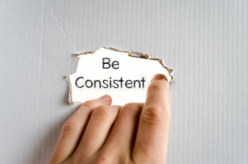 Seja Conceito Consistente Do Texto Foto de Stock - Imagem de ponto ...