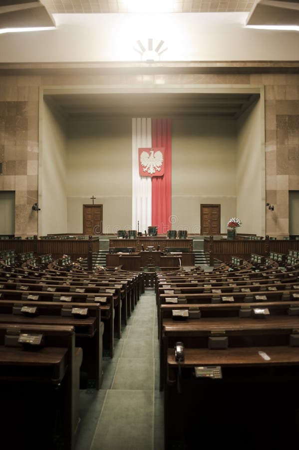 The Sejm - Polish Parliament Stock Photo - Image of bench, member: 14336632