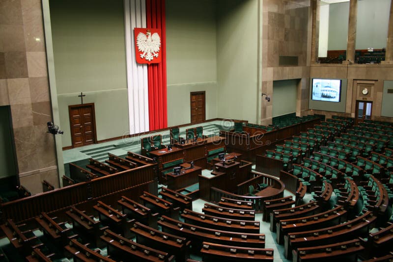 Building of Sejm in Warsaw. Stock Image - Image of summer, policy: 36343597