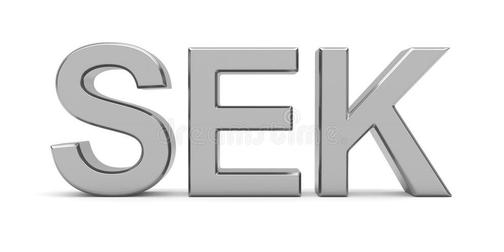 SEK Swedish Krona Currency Code Stock Illustration - Illustration of ...