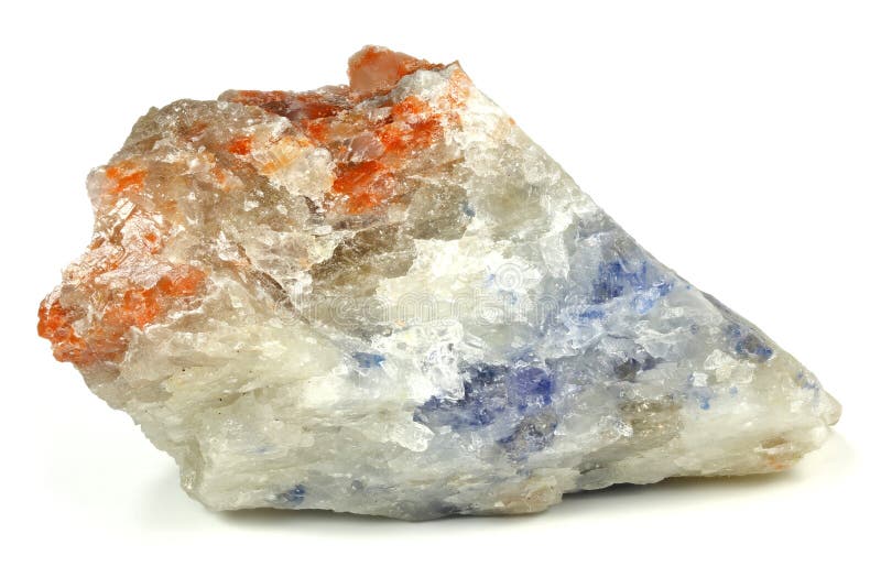 Pierre Crue De Sel Gemme De Halite D'isolement Image stock - Image du ...