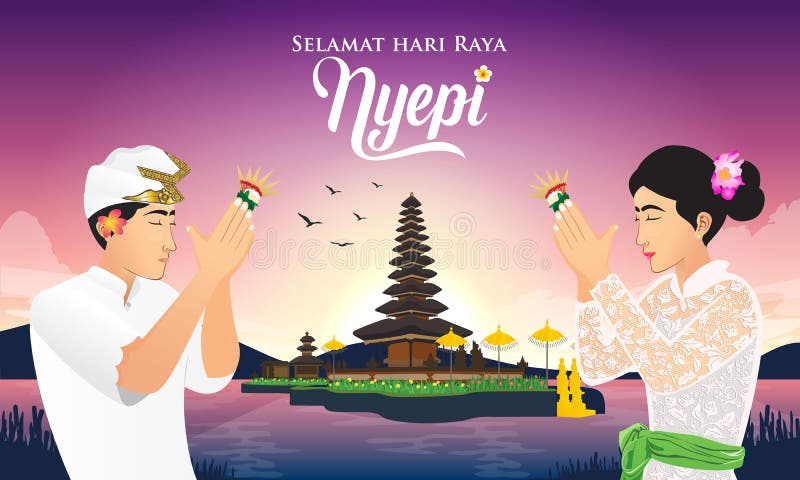 Selamat Hari Raya Nyepi. Translation: Happy Day of Silence Nyepi Stock ... Selamat Hari Raya Nyepi. Translation: Happy Day of Silence Nyepi Stock ...