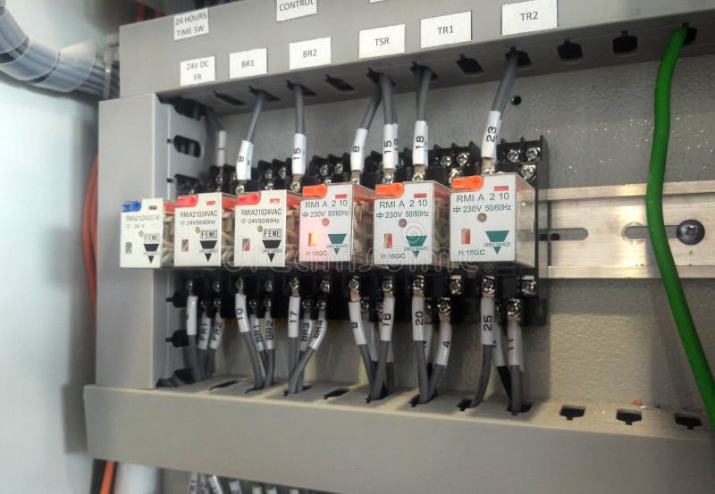 Electrical Distribution Board And It`s Component In The Installation ...