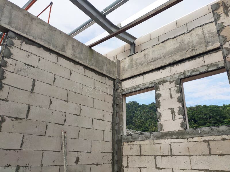 Precast Concrete Lintels are Installed on Wall Openings Such As Doors ...
