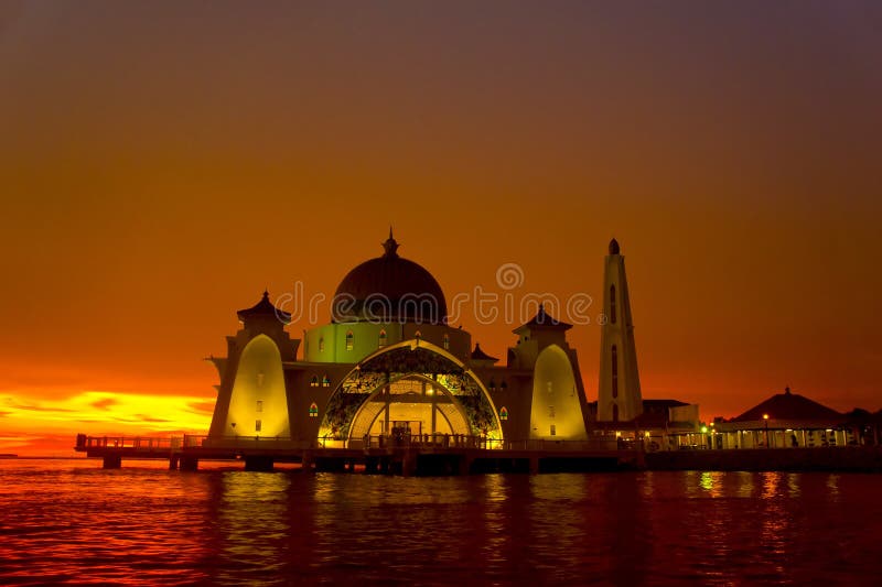 Selat mosque stock image. Image of beach, historical - 24576863
