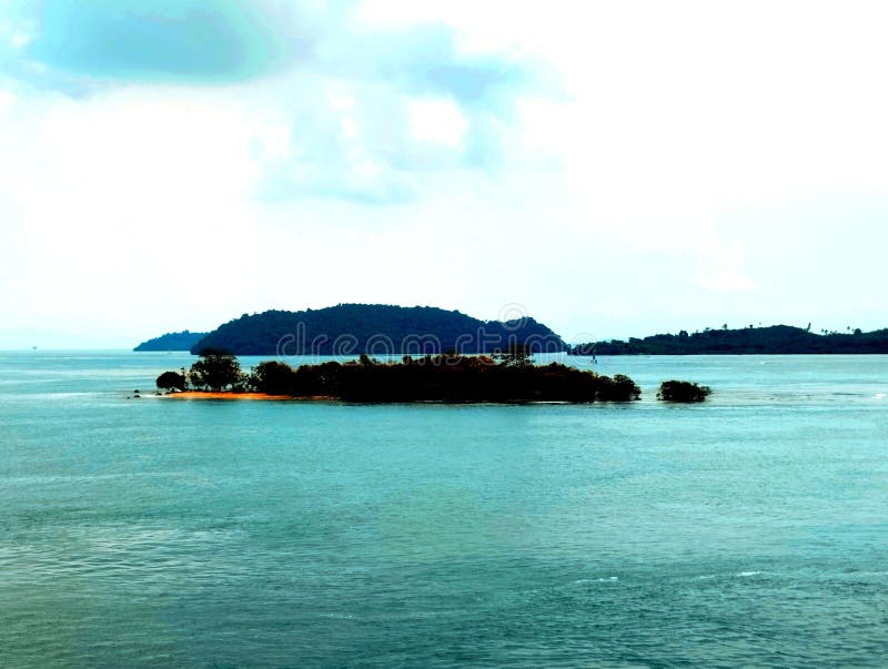 Selat Sunda in Indonesian Sea Stock Photo - Image of water, tower ...