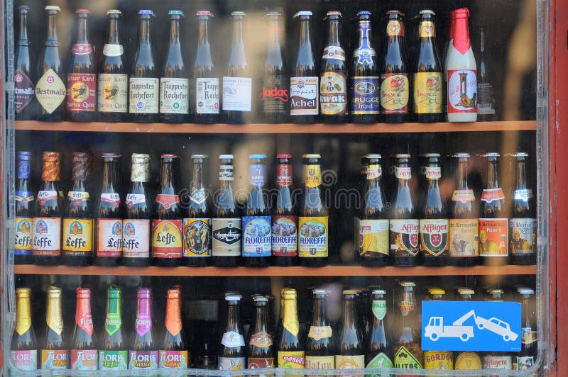 Seleção Da Cerveja Belga Tradicional Foto de Stock Editorial - Imagem ...