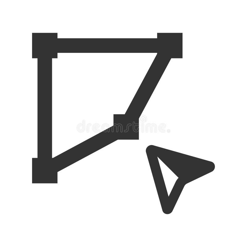 Select anchor point icon stock vector. Illustration of marque - 276098143