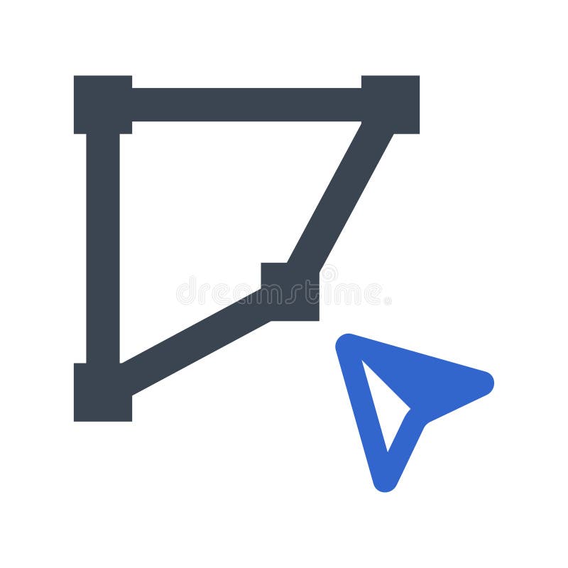 Select anchor point icon stock vector. Illustration of mouse - 276098267