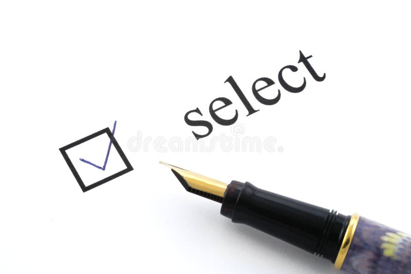 Check box ticked stock photo. Image of choose, black, positive - 5260716