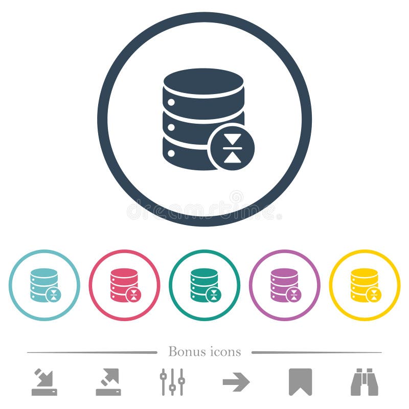 Database And Table Formatting Icons Stock Vector Illustration Of Data 3421