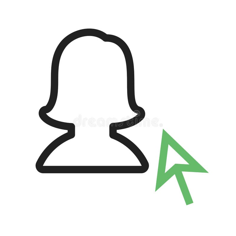 Select Female Profile stock vector. Illustration of icon - 79295009