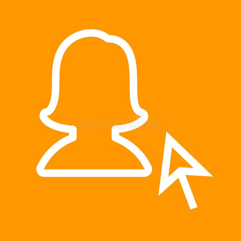 Select Female Profile stock vector. Illustration of icon - 79295009