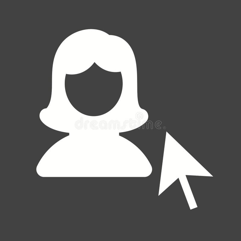 Select Female Profile stock vector. Illustration of icon - 79295009