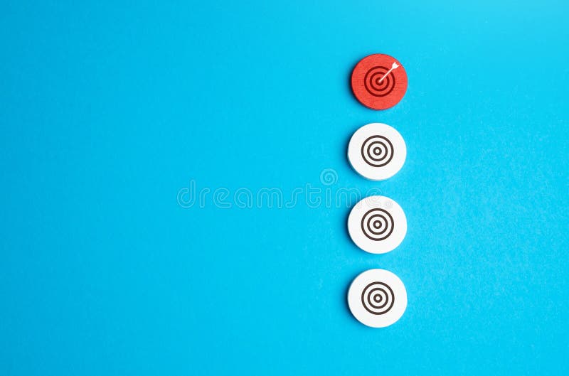 Select the First Target. Climb To Success. Get To the Top Stock Photo ...