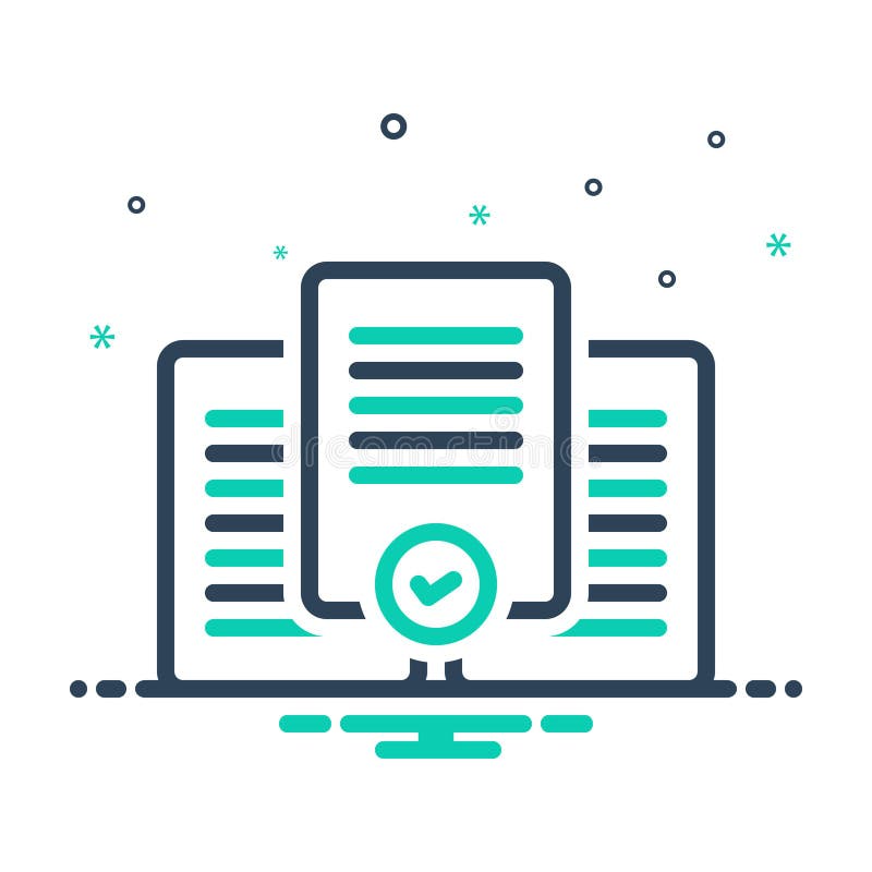 Mix Icon for Select, Paper and Paperwork Stock Vector - Illustration of ...