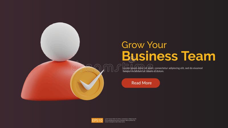 Select Right Candidate 3D Icon Illustration. Banner Business Landing ...