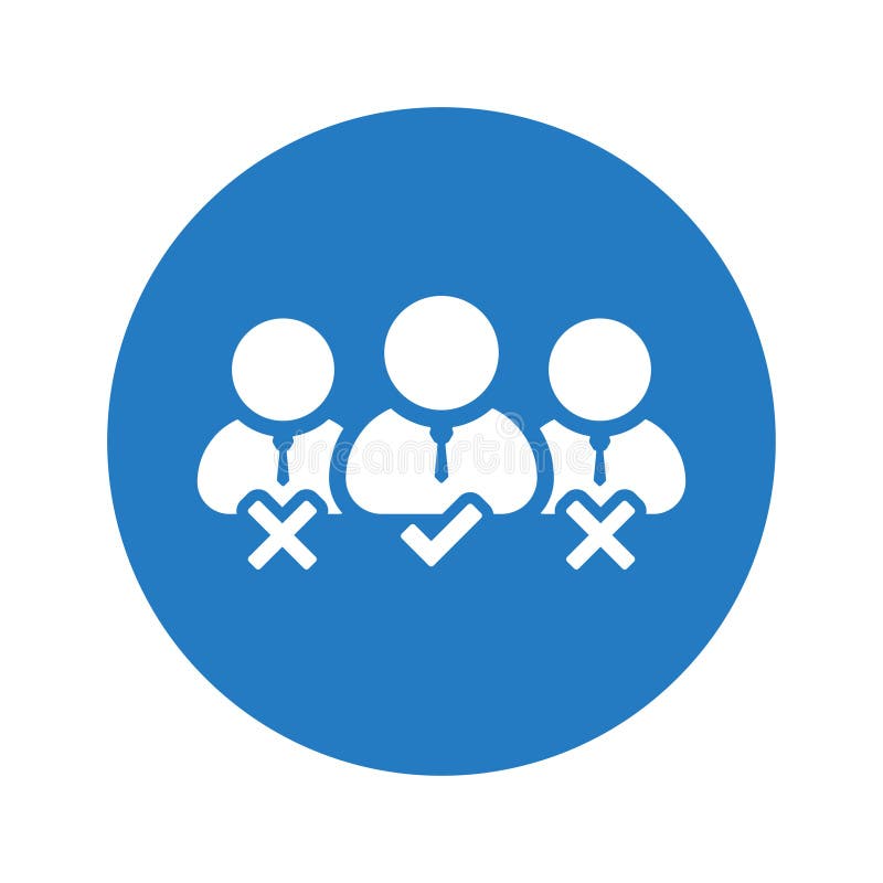 Select Right Candidate Icon Stock Vector - Illustration of symbol ...