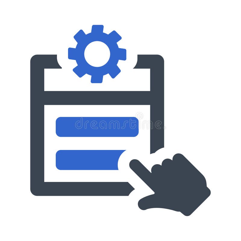 Select setting option Icon stock vector. Illustration of setup - 330713316