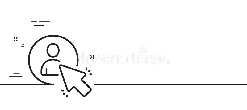Select User Line Icon. Business Management Sign. Minimal Line Pattern ...