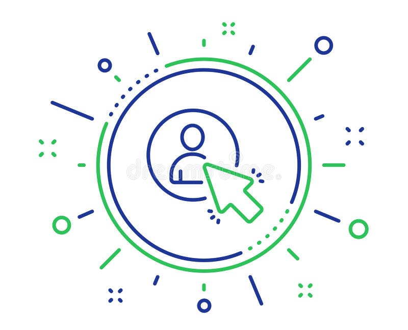 Select User Line Icon. Business Management Sign. Vector Stock Vector ...