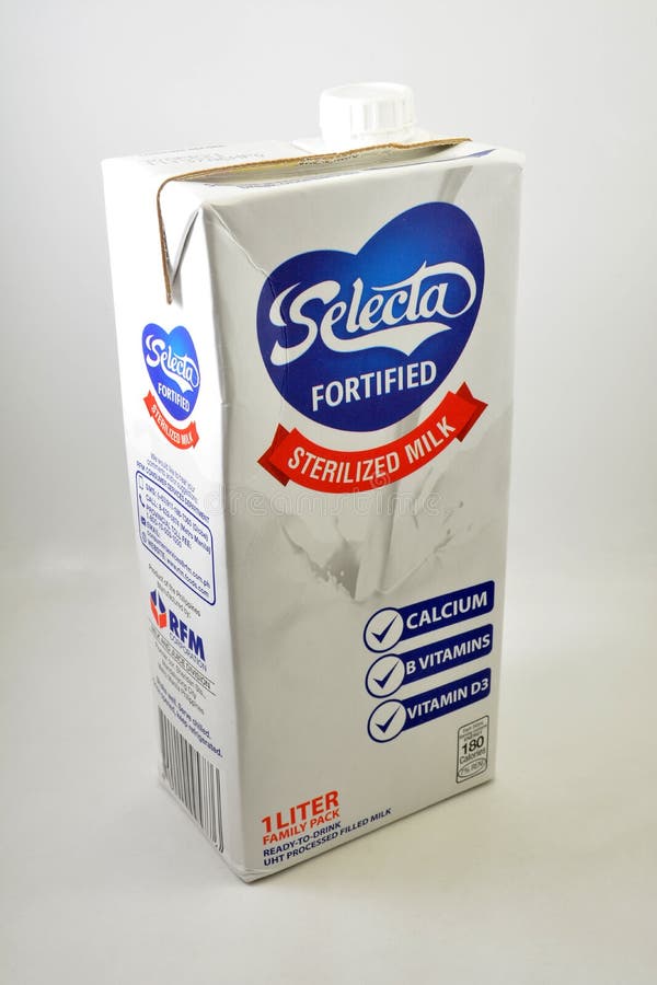 Selecta Fortified Sterilized Milk in Manila, Philippines Editorial ...