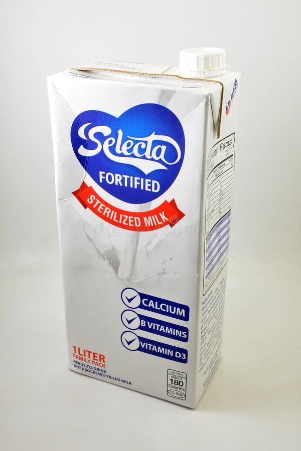 Selecta Fortified Sterilized Milk in Manila, Philippines Editorial ...