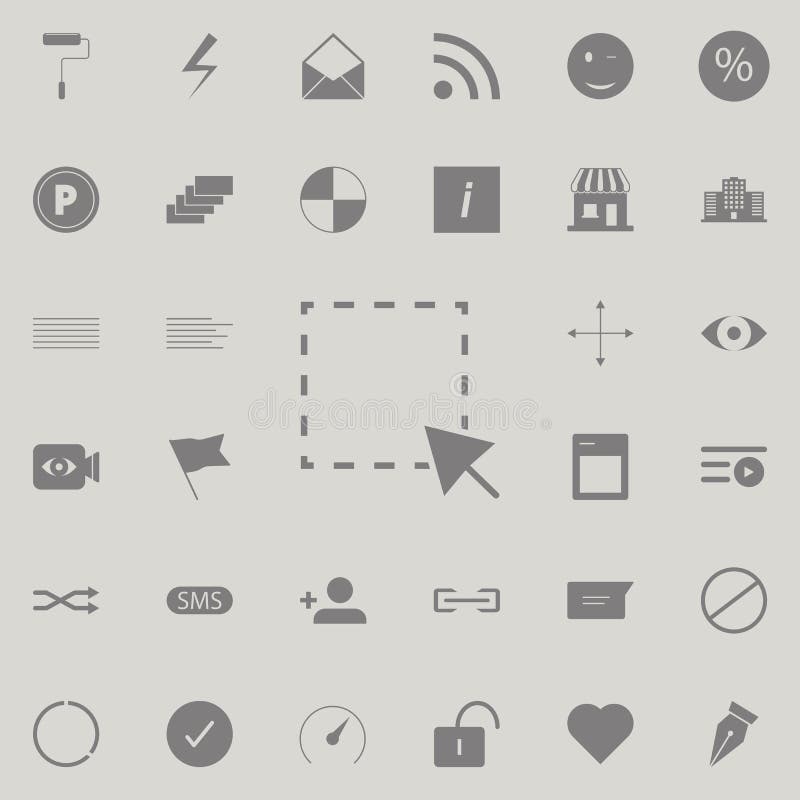 Selected Area Icon. Web Icons Universal Set for Web and Mobile Stock ...