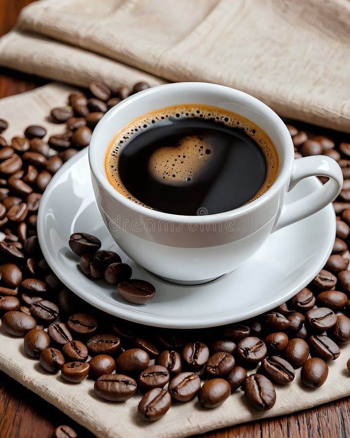 Selected Coffee Beans for the Perfect Cup of Coffee Stock Illustration ...