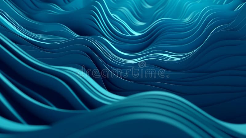 Selected Focused on Abstract Folded Paper Effect. Blue Pattern and ...