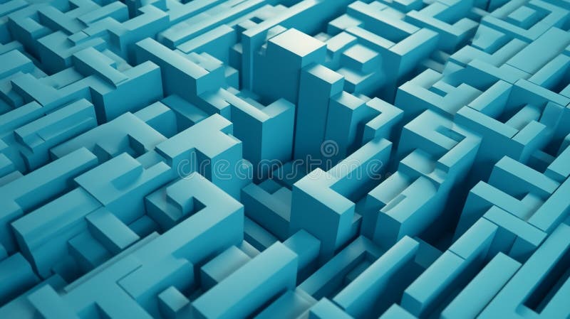 Selected Focused on Abstract Folded Paper Effect. Blue Pattern and ...
