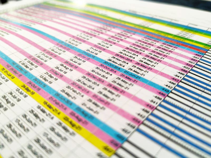 Selected Focused on the Activity Listed in the Work Program. Stock ...