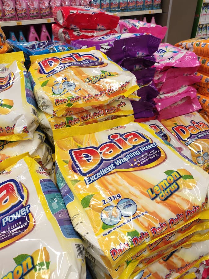 Selected Focused Powder Detergent in Plastic Packaging Displayed ...