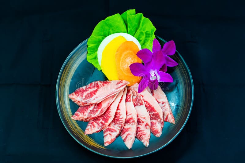 Selected Lean Beef Served with Carrots Stock Photo - Image of meal ...