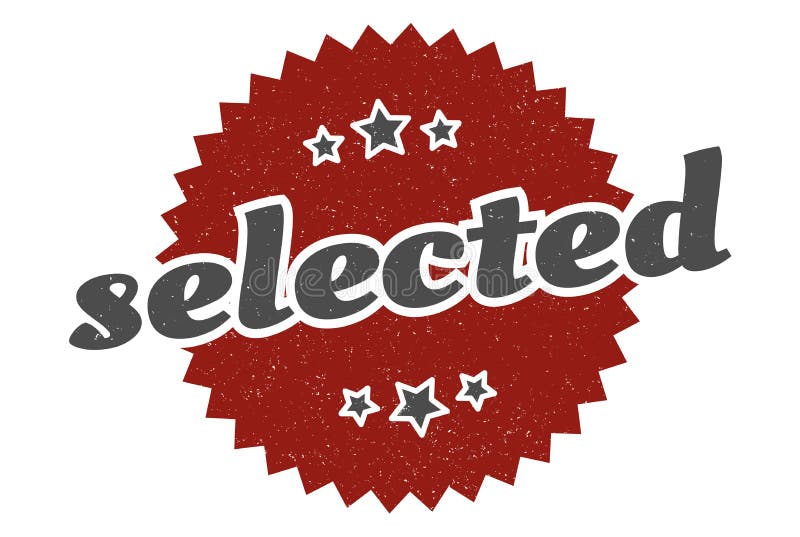 Selected Sign. Selected Vintage Retro Label Stock Vector - Illustration ...