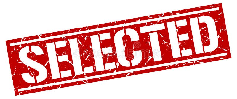 Selected stamp stock vector. Illustration of sign, select - 120854463