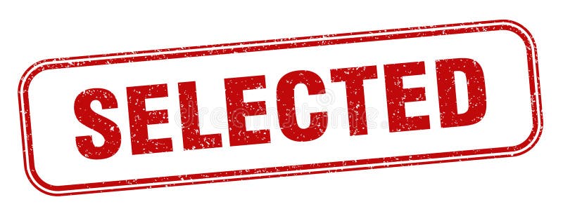 Congratulations You39ve Been Selected Stamp Official Letter