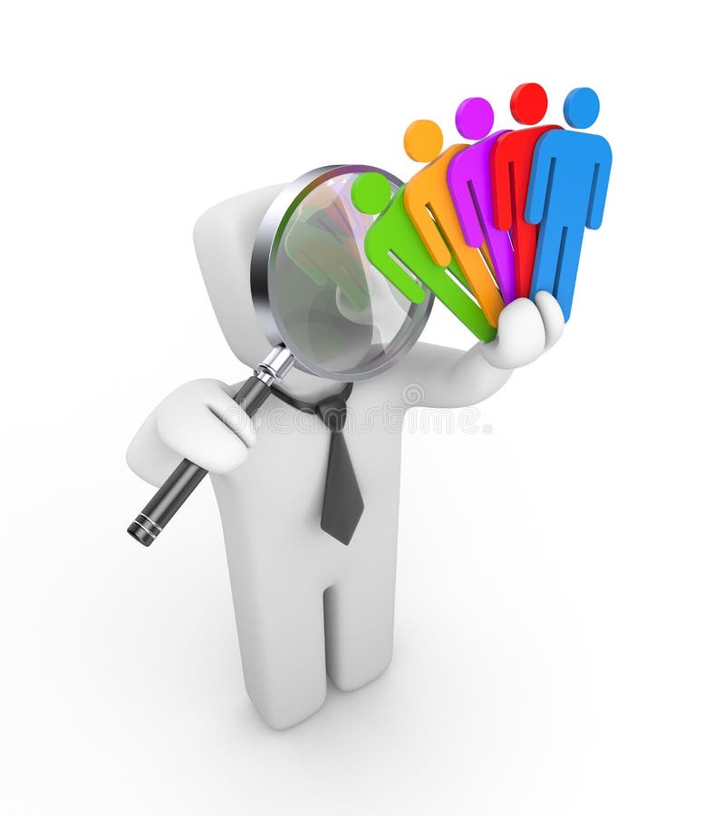 Selectie van het personeel stock illustratie. Illustration of groep ...