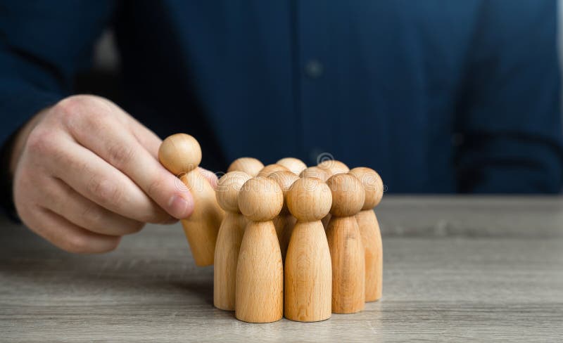 Selecting Workers from a Pool of Candidates. Stock Photo - Image of ...