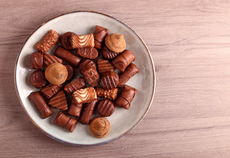 Selection of Assorted Chocolate Sweets Stock Image - Image of candy ...