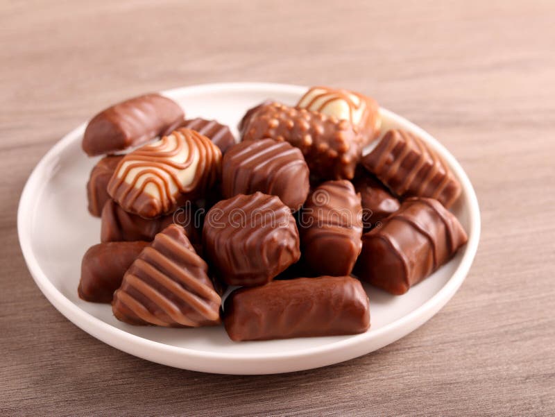 Selection of Assorted Chocolate Sweets Stock Photo - Image of gift ...